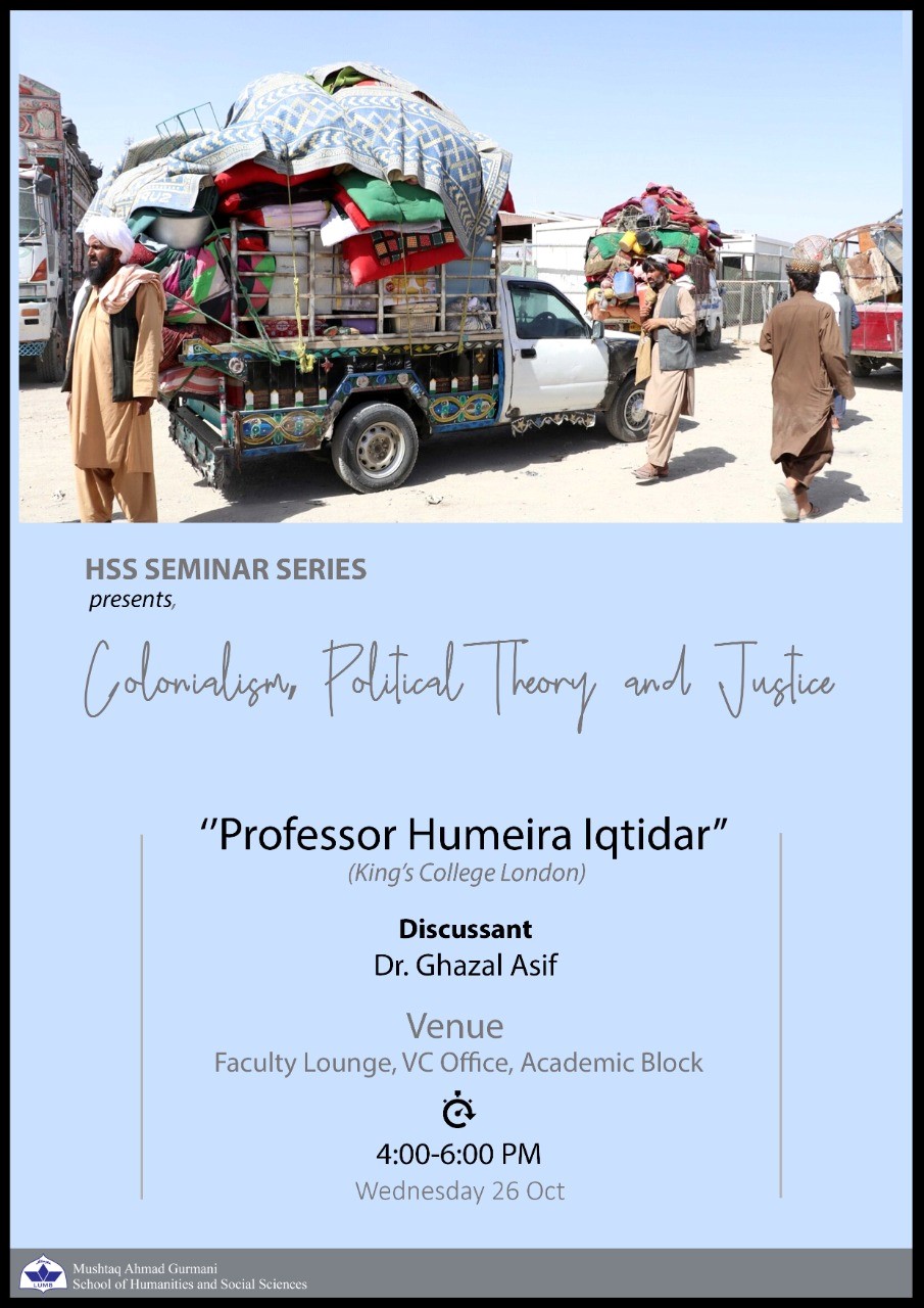 HSS Seminar Series: Colonialism, Political Theory and Justice | Welcome ...